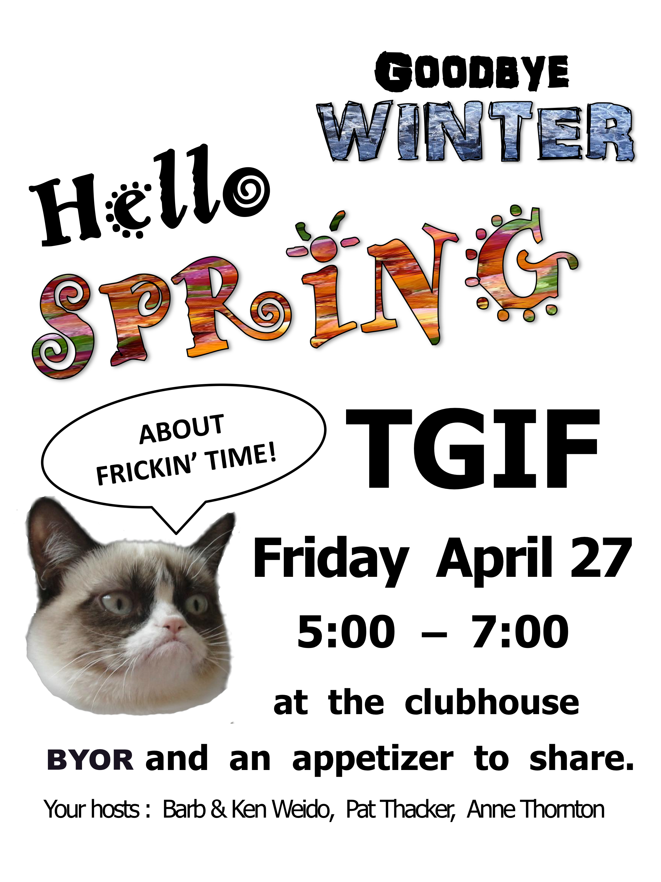 TGIF (and it may be Spring!) – Huron Woods Community Association